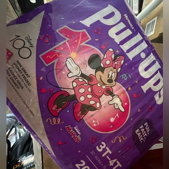 pull ups | Other | Disney Pull Ups 3t 4t 2 Count Diapers | Poshmark